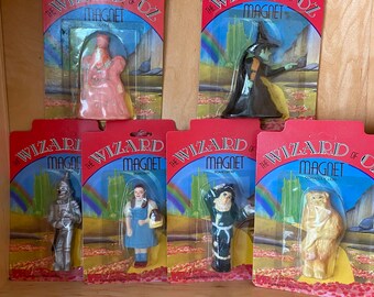 Set of 6 Wizard of Oz Themed Finished Bottle Caps Magnet Set Necklace ...