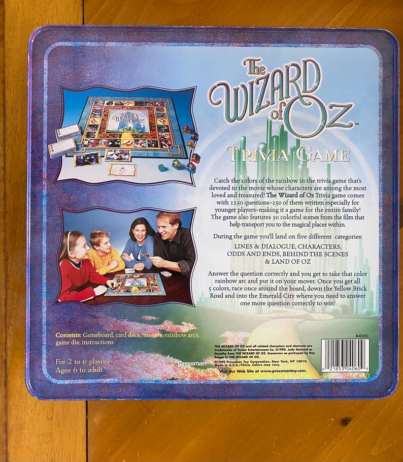 Wizard of OZ Trivia Game - Etsy