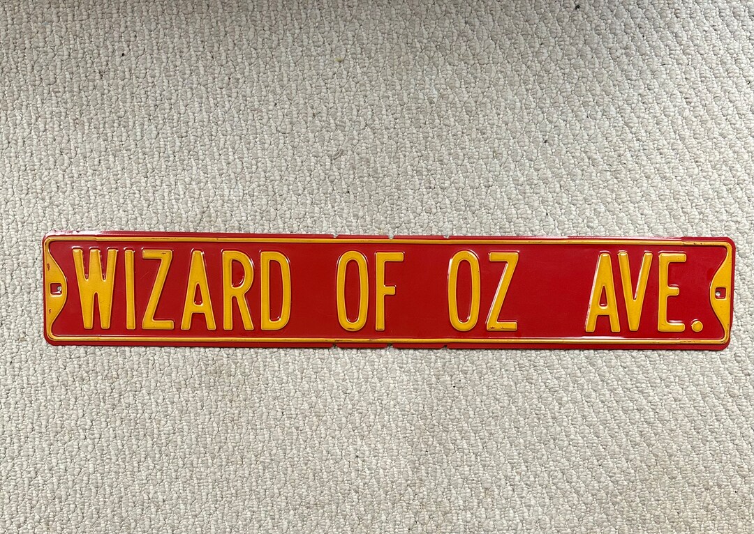 Wizard of OZ Metal Street Sign - Etsy
