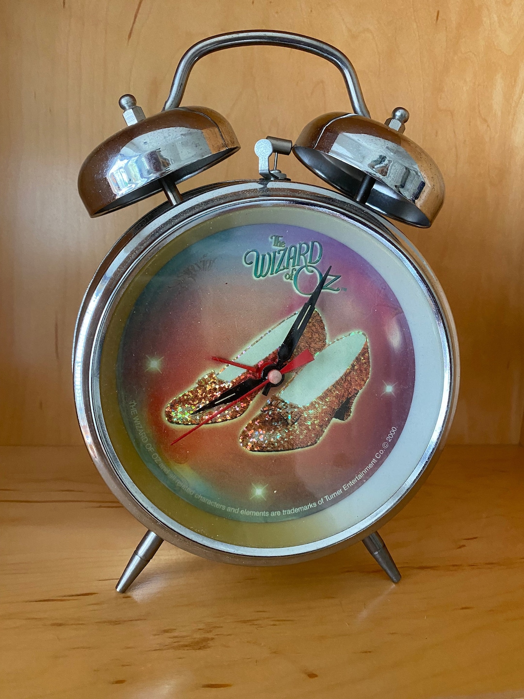 Wizard of Oz Wind up Alarm Clock, Ruby Slippers - Etsy