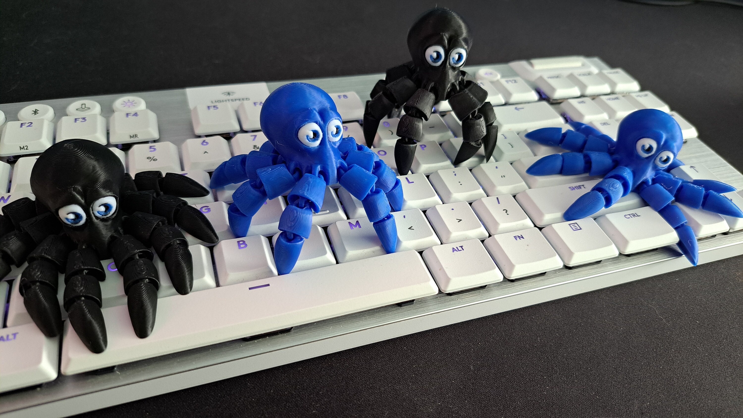 Octopals Fully 3D Printed Articulated Octopus Desk Toy FIDGET, SENSORY ...