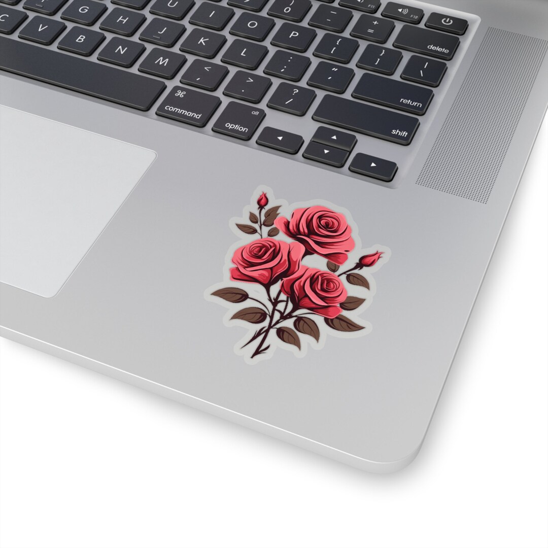Roses Sticker Design Rose Sticker Flower Sticker Laptop Sticker Rose ...
