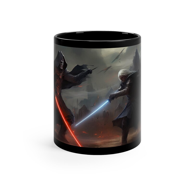 Star Wars Black Mug Star Wars Mug Sith Lord Mug Jedi Mug Star - Etsy