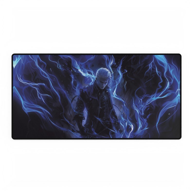 Vergil Desk Mats Demon Slayer Gaming Desk Mat Desktop Mat Swordsman ...