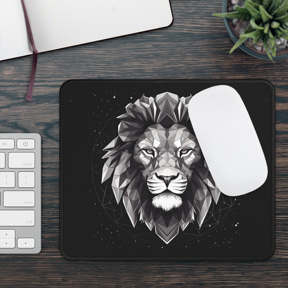 Lion Gaming Mouse Pad Lion Office Mouse Pad Lion Deskstop - Etsy