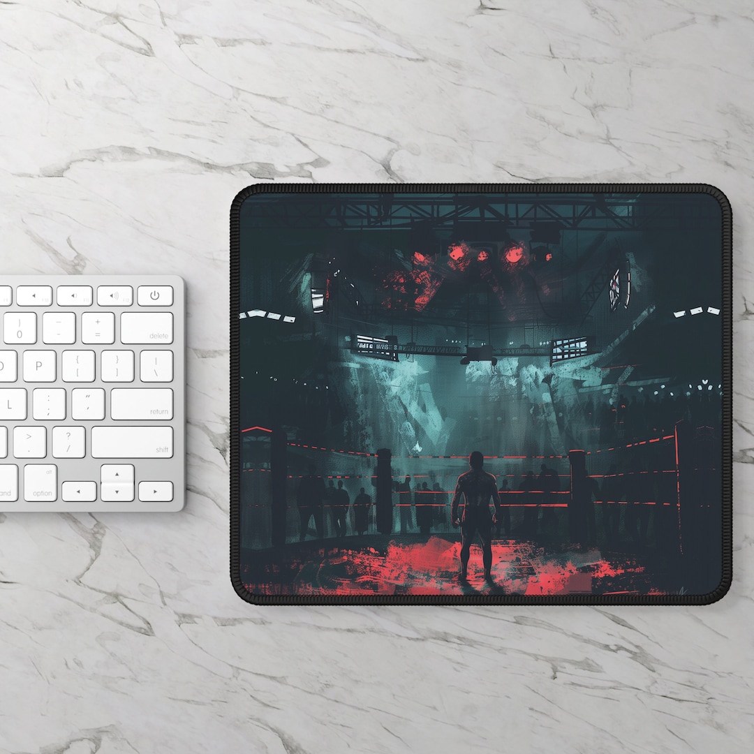 MMA Gaming Mouse Pad MMA Mouse Pad Fighting Mouse Pad Cage Fight Mouse ...