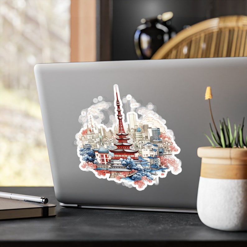 Tokyo Vinyl Sticker Landmarks Design Travel Sticker Japan - Etsy