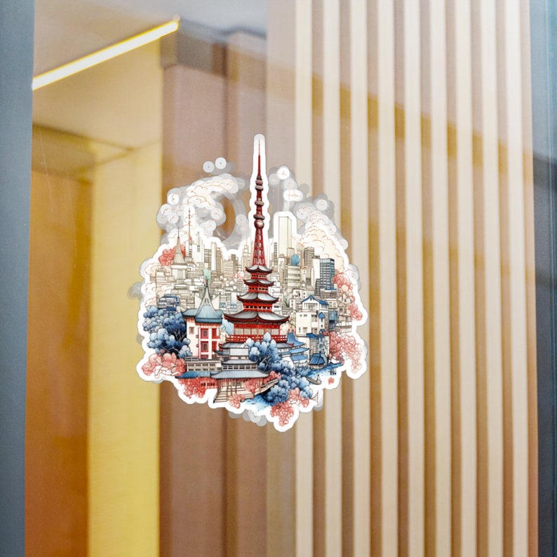 Tokyo Vinyl Sticker Landmarks Design Travel Sticker Japan - Etsy