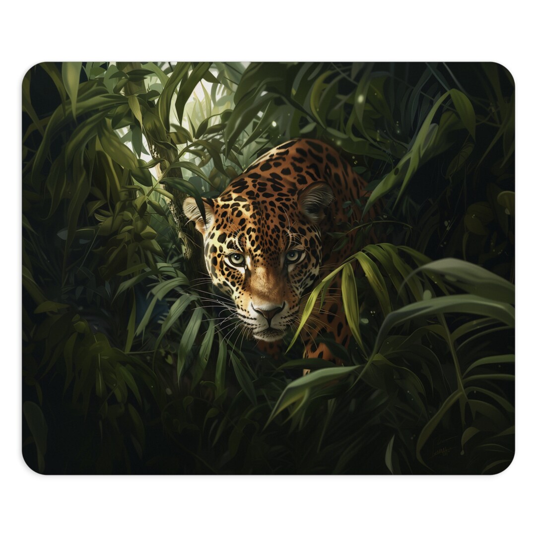 Jaguar Mouse Pad Jaguar Mouse Pad Nature Office Mouse Pad Jaguar Desk ...