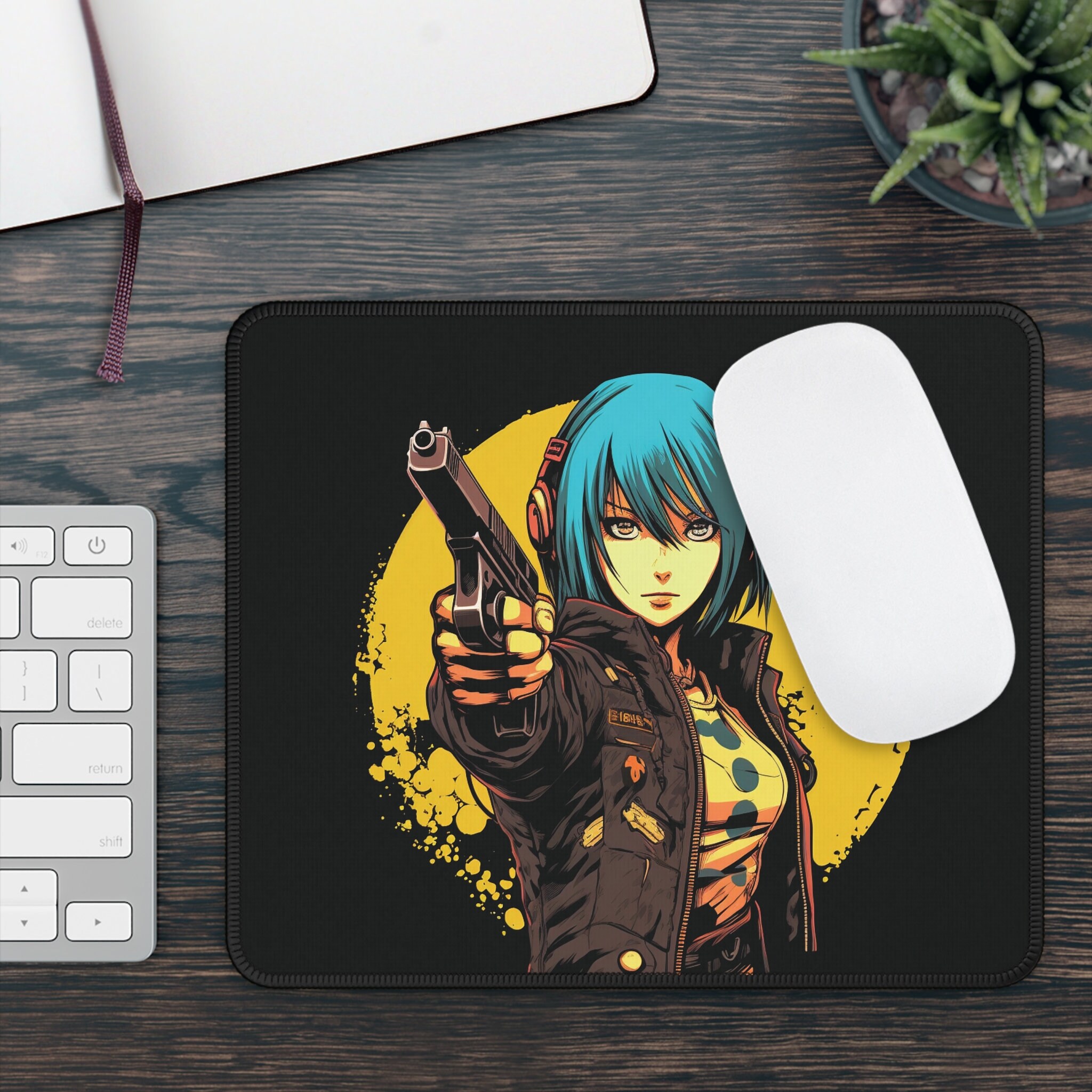 Anime Girl Gaming Mouse Pad Anime Mouse Pad Anime Computer Mouse Pad ...