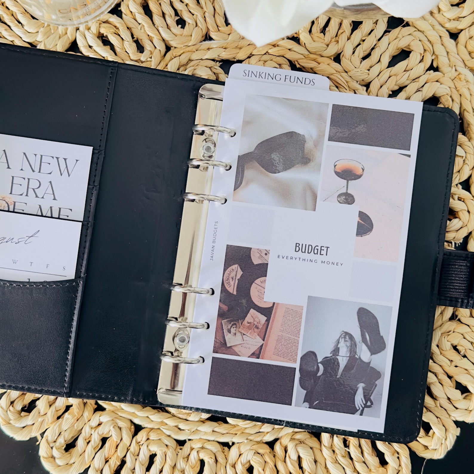 Aesthetic Dark Dashboard for A6 Binders, Cash Stuffing, Sinking Funds ...
