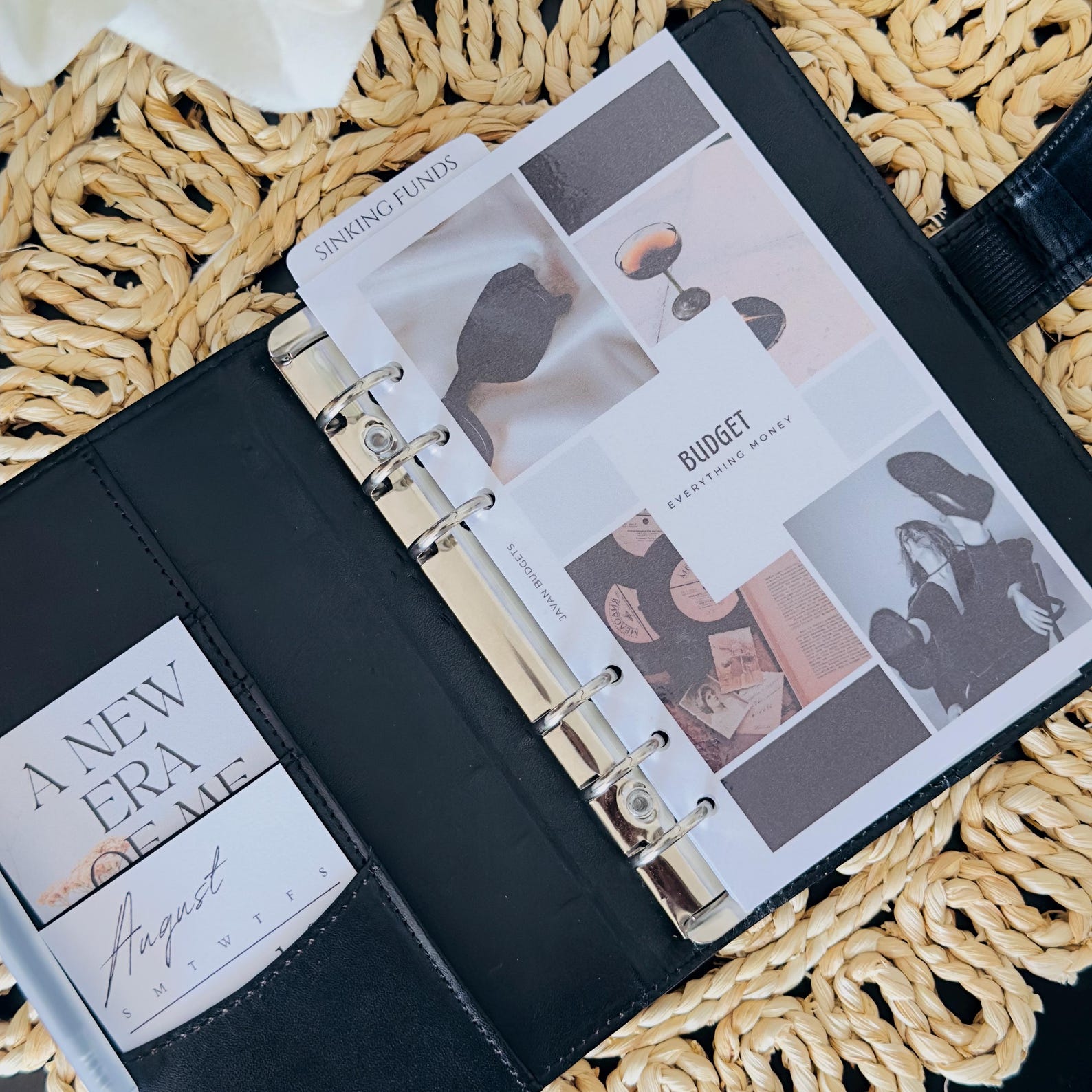 Aesthetic Dark Dashboard for A6 Binders, Cash Stuffing, Sinking Funds ...