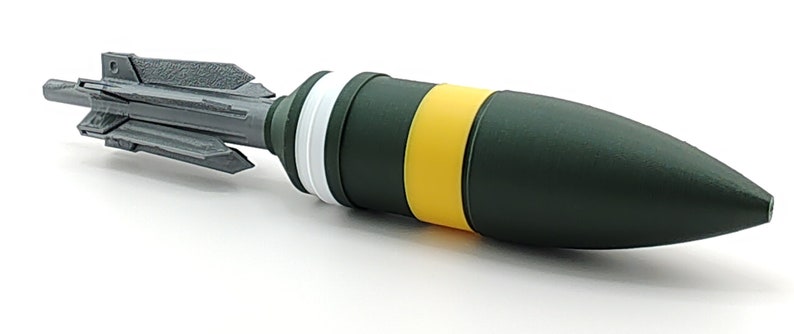 120mm M1147 AMP Sabot Round. Scaled Replica 3D Printed in Colored PETG ...