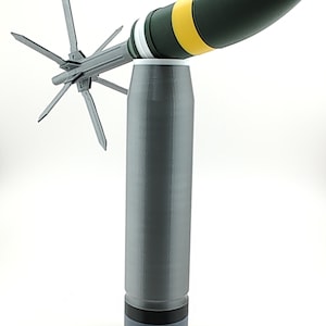 120mm M1147 AMP Sabot Round. Scaled Replica 3D Printed in Colored PETG ...