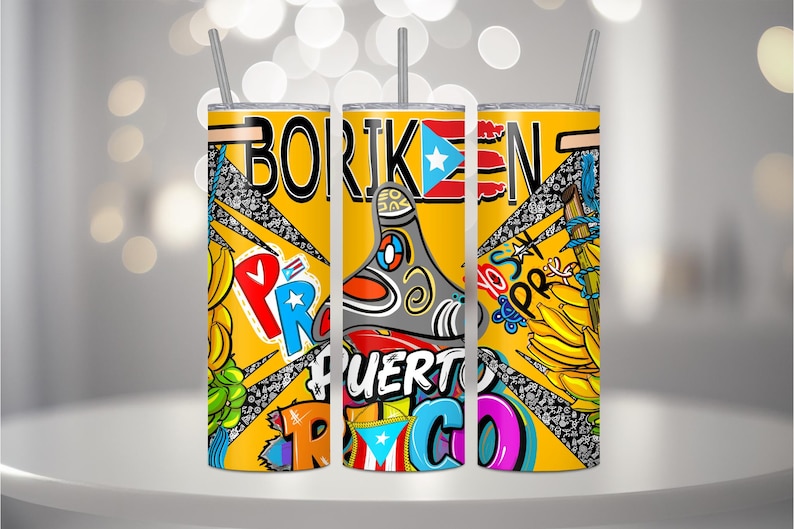 Puerto Rico Design PNG Sublimation TUMBLERS Digital Download Only - Etsy