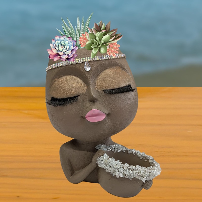 Old Lady Flower Pot - Etsy