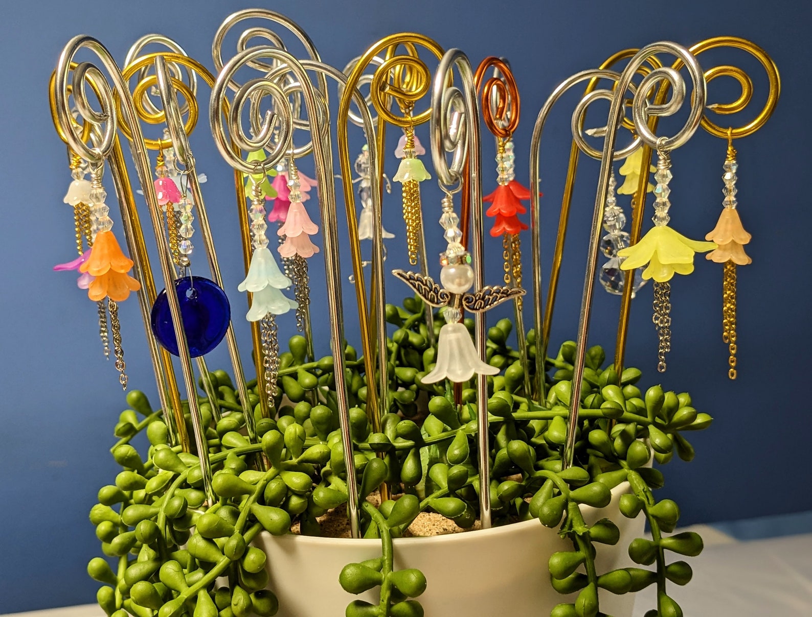 Fairy Garden Wands, Plant Pot Decorations, Miniature Gardens Garden ...