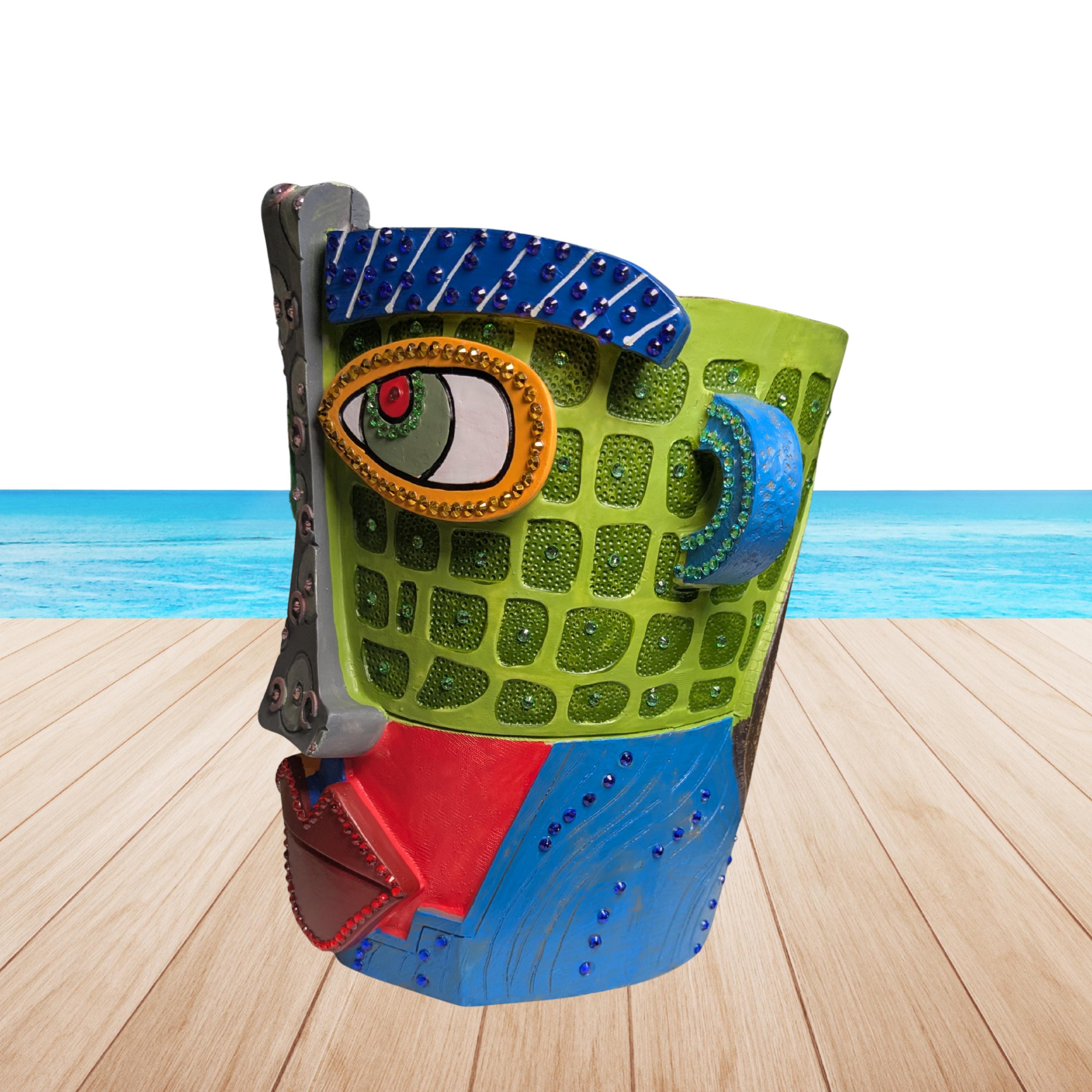Picasso-inspired Abstract Face Planter, Embellished or Original - Free ...