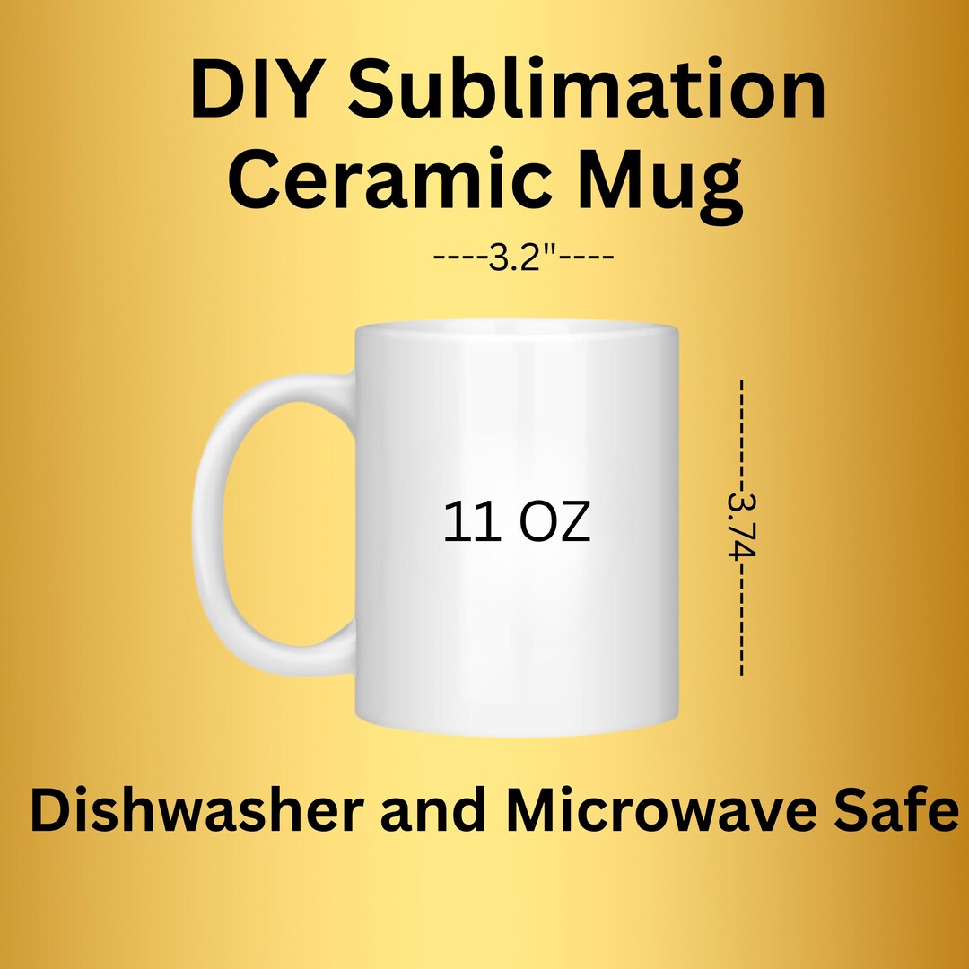 11 Oz Blank Sublimation Mug With Box | White Ceramic Coffee Cup for ...