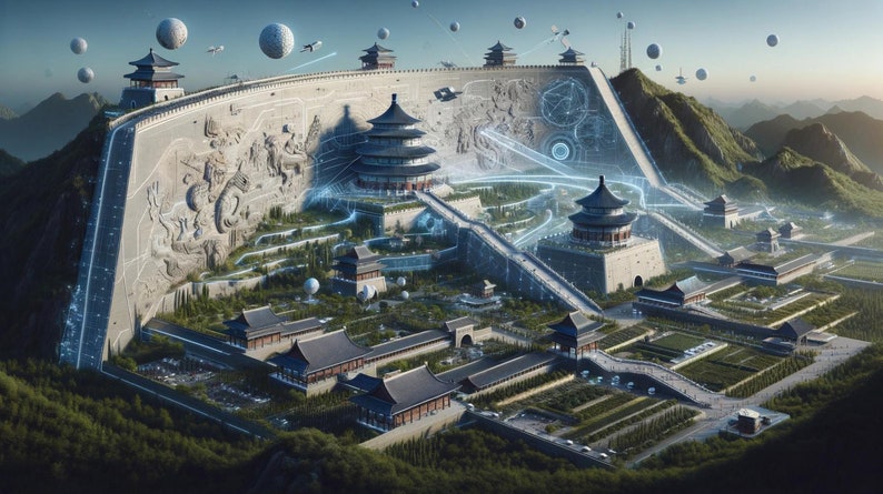 Chinese Wall of the Future | Decorative Paintings | New Digital Art ...
