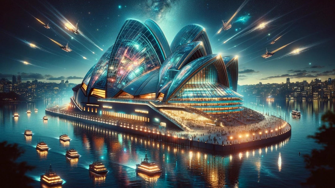 Sydney Opera House of the Future | Decorative Paintings | New Digital ...