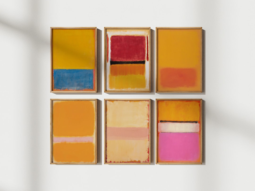 Mark Rothko Poster, Mark Rothko Print, Abstract Geometric Wall Art, Modern Art Decor ...