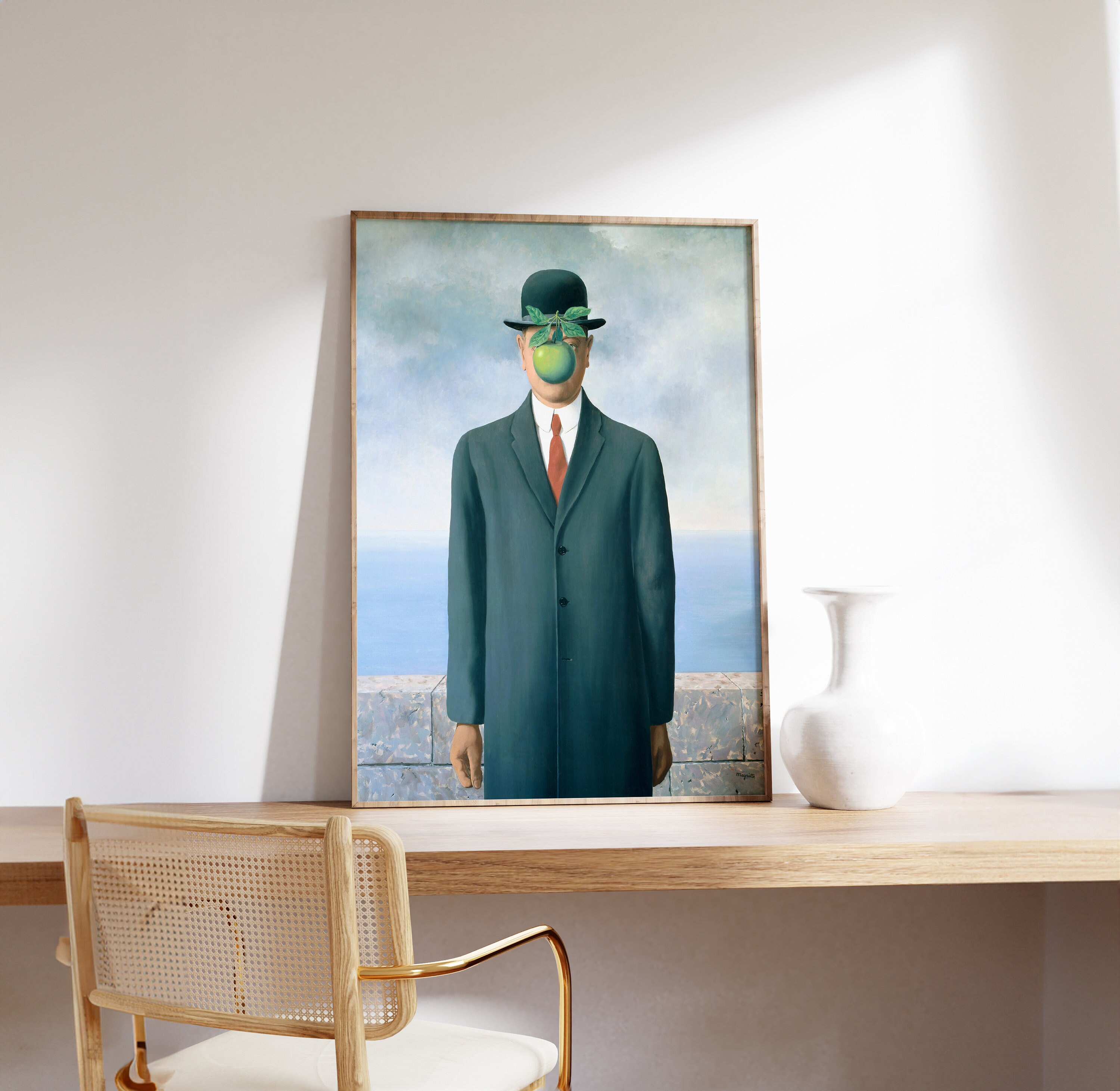 Rene Magritte the Son of Man Wall Art Print, Rene Magritte Poster, Rene ...