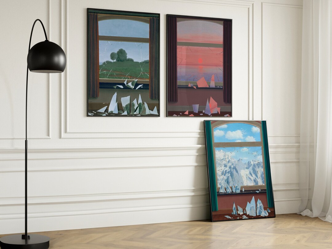 SET of 3 Rene Magritte the World of Image Prints Rene - Etsy