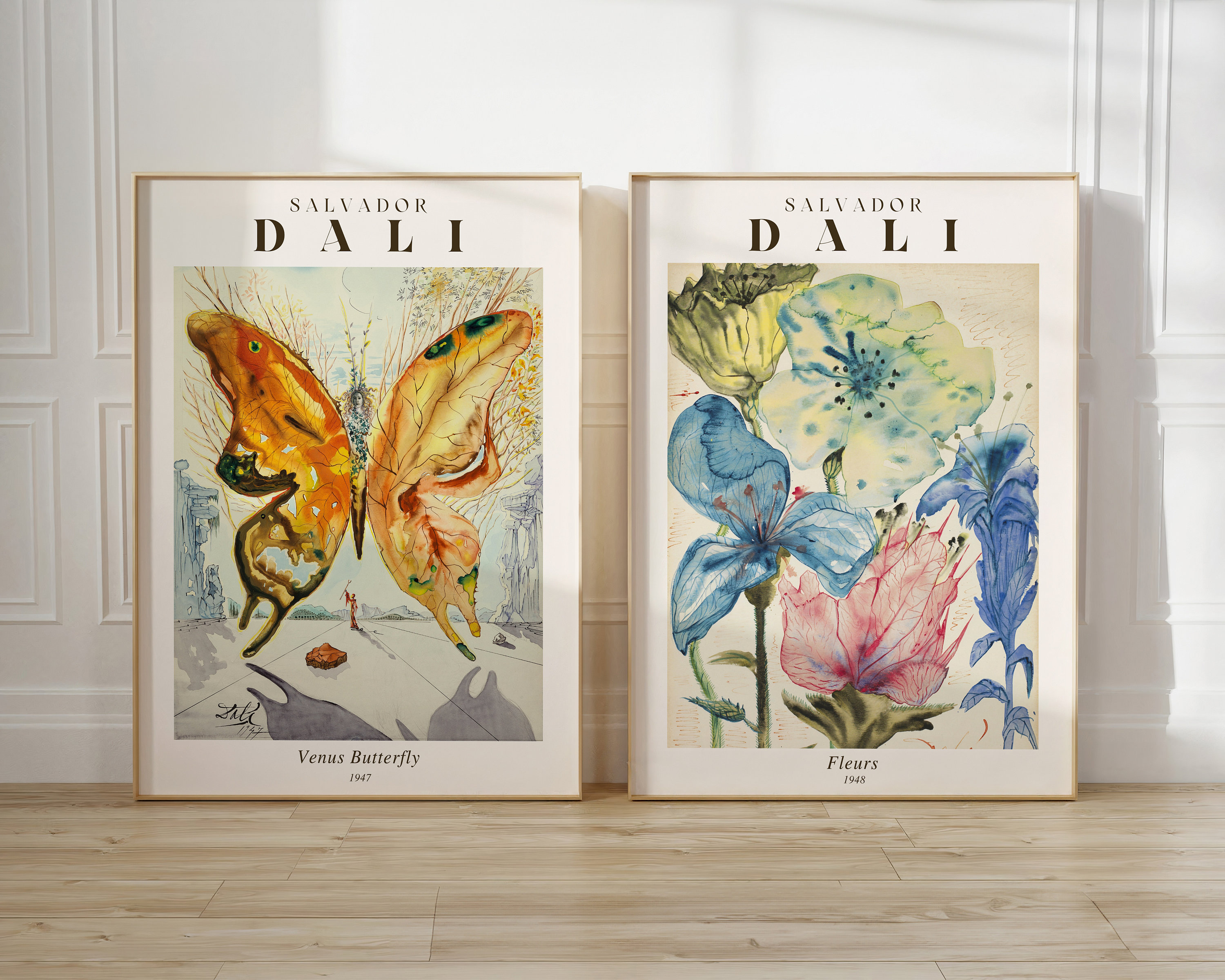SET of 2 Salvador Dali Wall Art Print Dali Poster Dali Home - Etsy