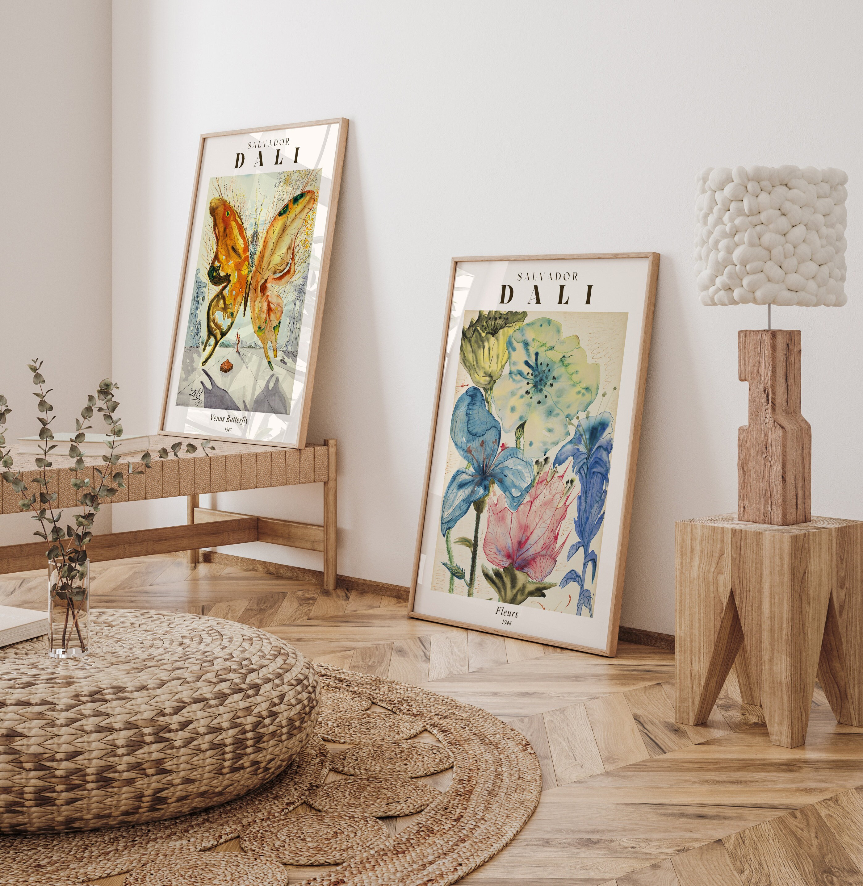 LOT de 2 Salvador Dali Wall Art Print, Dali Poster, Dali Home Decor ...