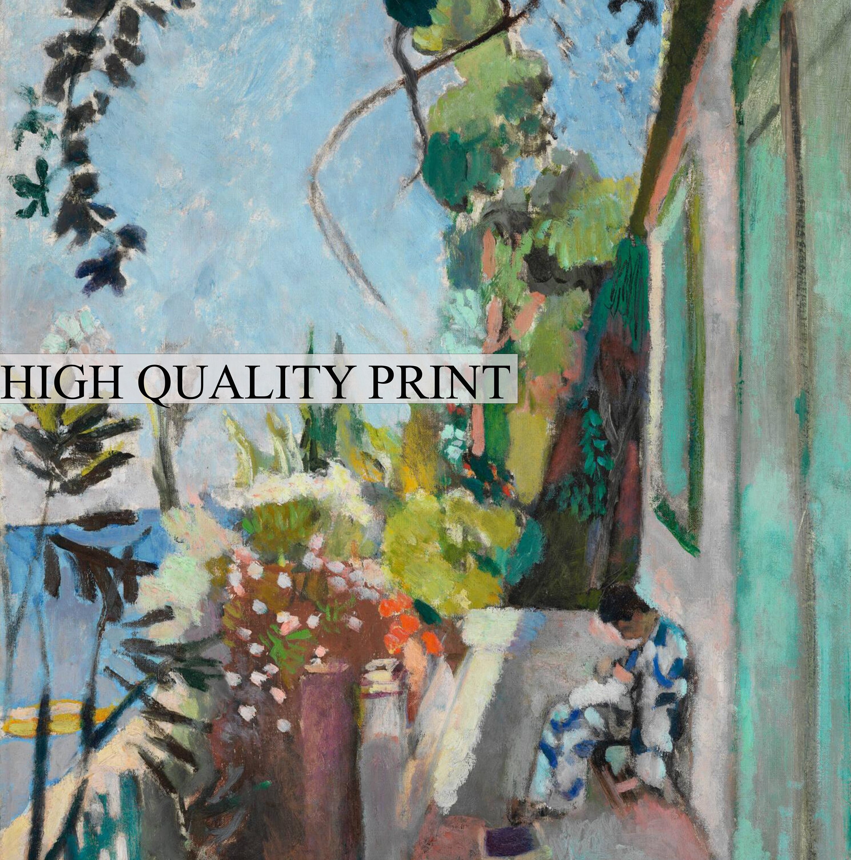Digital Print of Henri Matisse the Terrace Saint-tropez, Matisse ...