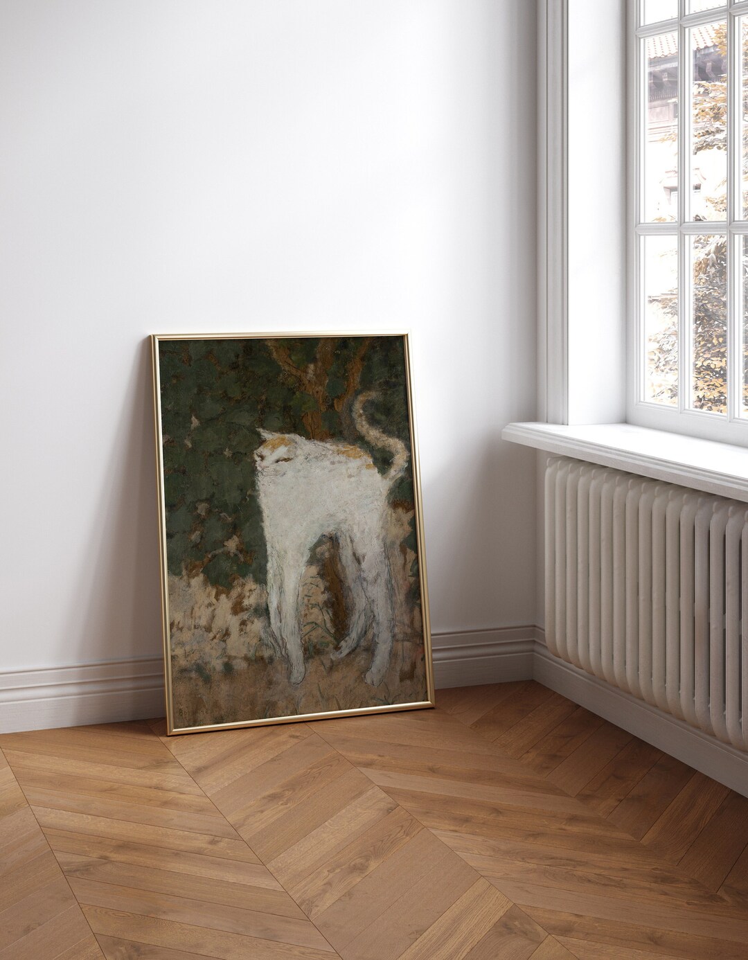 Pierre Bonnard Le Chat Blanc Poster, Pierre Bonnard Le Chat Blanc Print ...