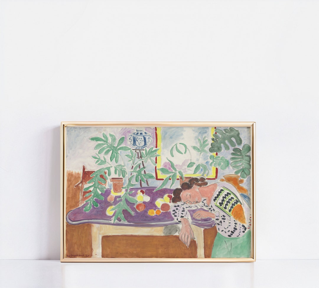 Still Life With Sleeping Woman by Henri Matisse Print Henri - Etsy