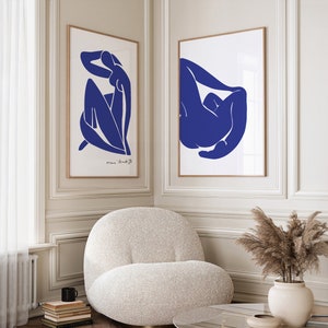 Gallery SET of 2 Henri Matisse Blue Woman Prints, Henri Matisse ...