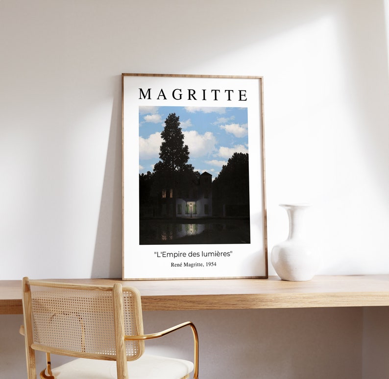Rene Magritte the Dominion of Light Wall Art Print, Rene Magritte ...