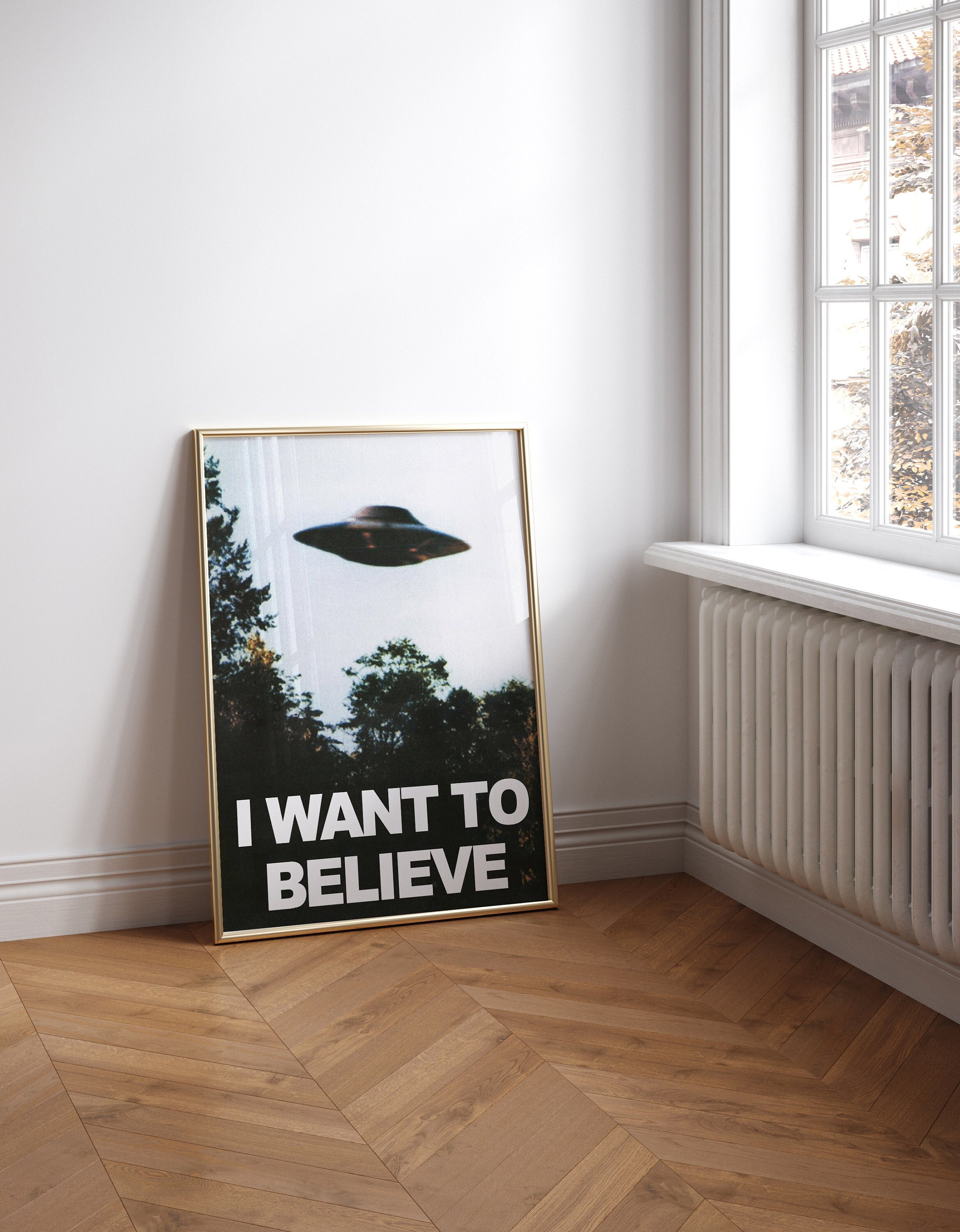 I Want to Believe Vintage Poster, Sci-fi Poster, UFO Print, Gift Idea ...