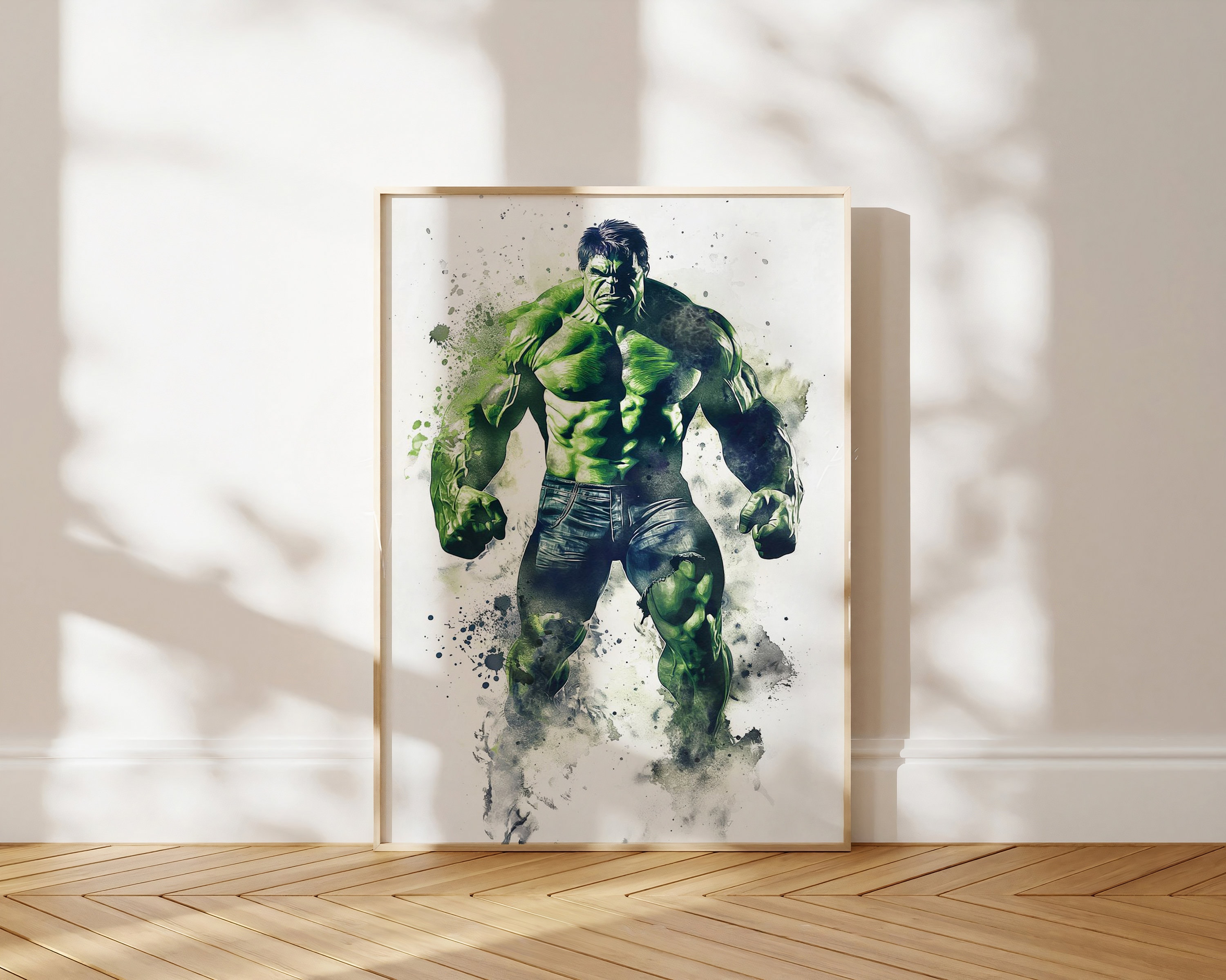 6 Watercolor Dripping Art Superheroes, Dripping Art, Digital Download ...