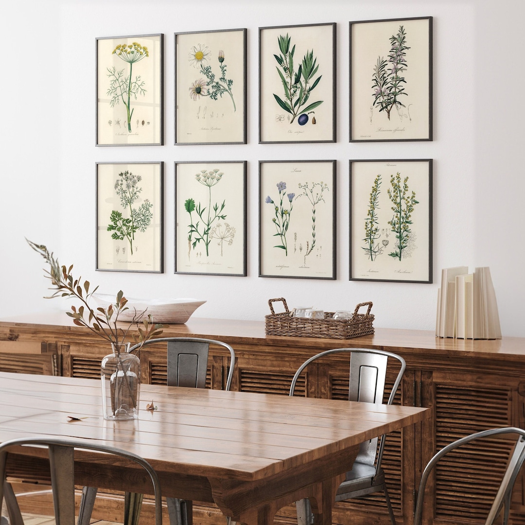 SET of British Plants Prints, Vintage 19st Prints, British Fern Prints ...