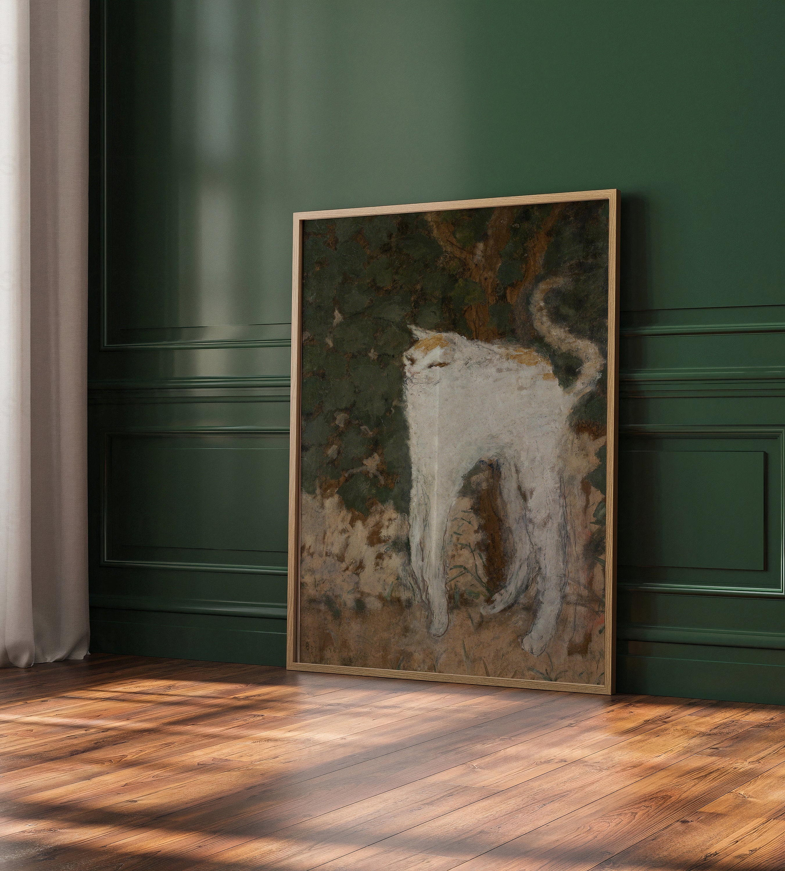 Pierre Bonnard Le Chat Blanc Poster, Pierre Bonnard Le Chat Blanc Print ...