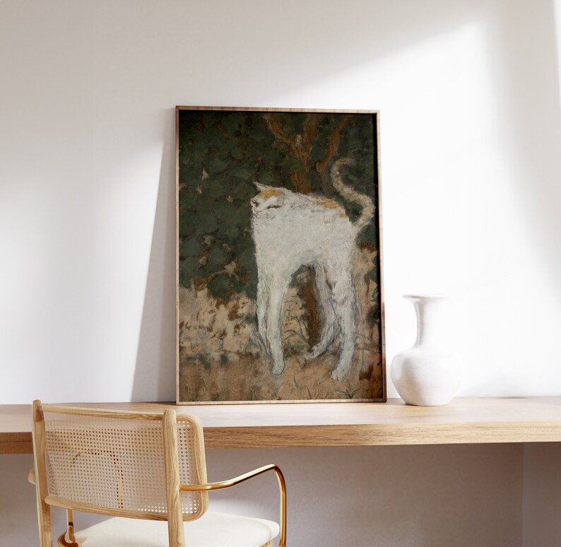 Pierre Bonnard Le Chat Blanc Poster, Pierre Bonnard Le Chat Blanc Print ...