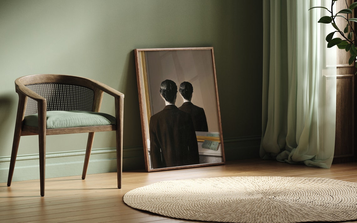 Rene Magritte Not to Be Reproduced Wall Art Print Rene - Etsy