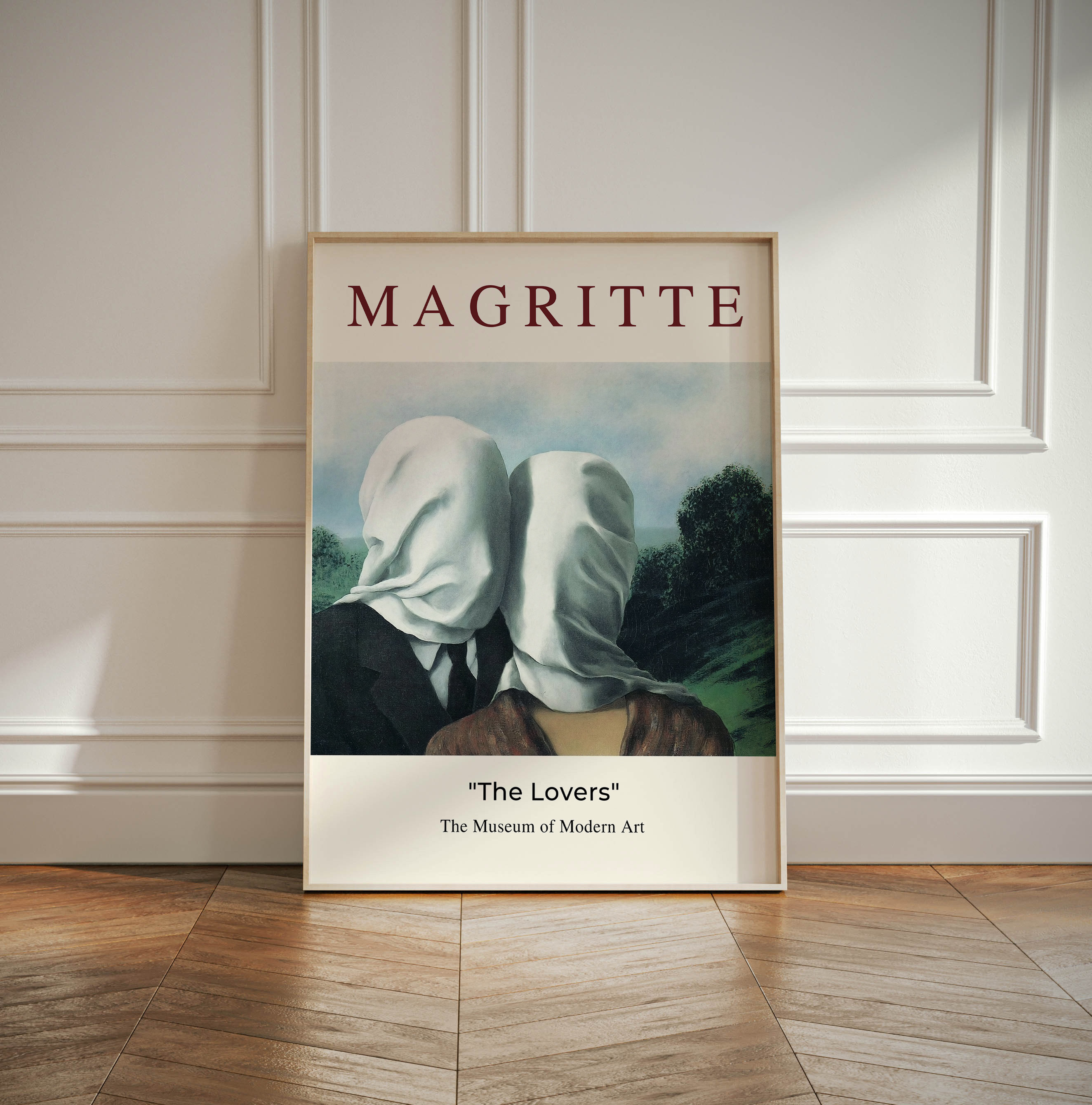 Rene Magritte the Lovers Wall Art Print Rene Magritte Poster - Etsy