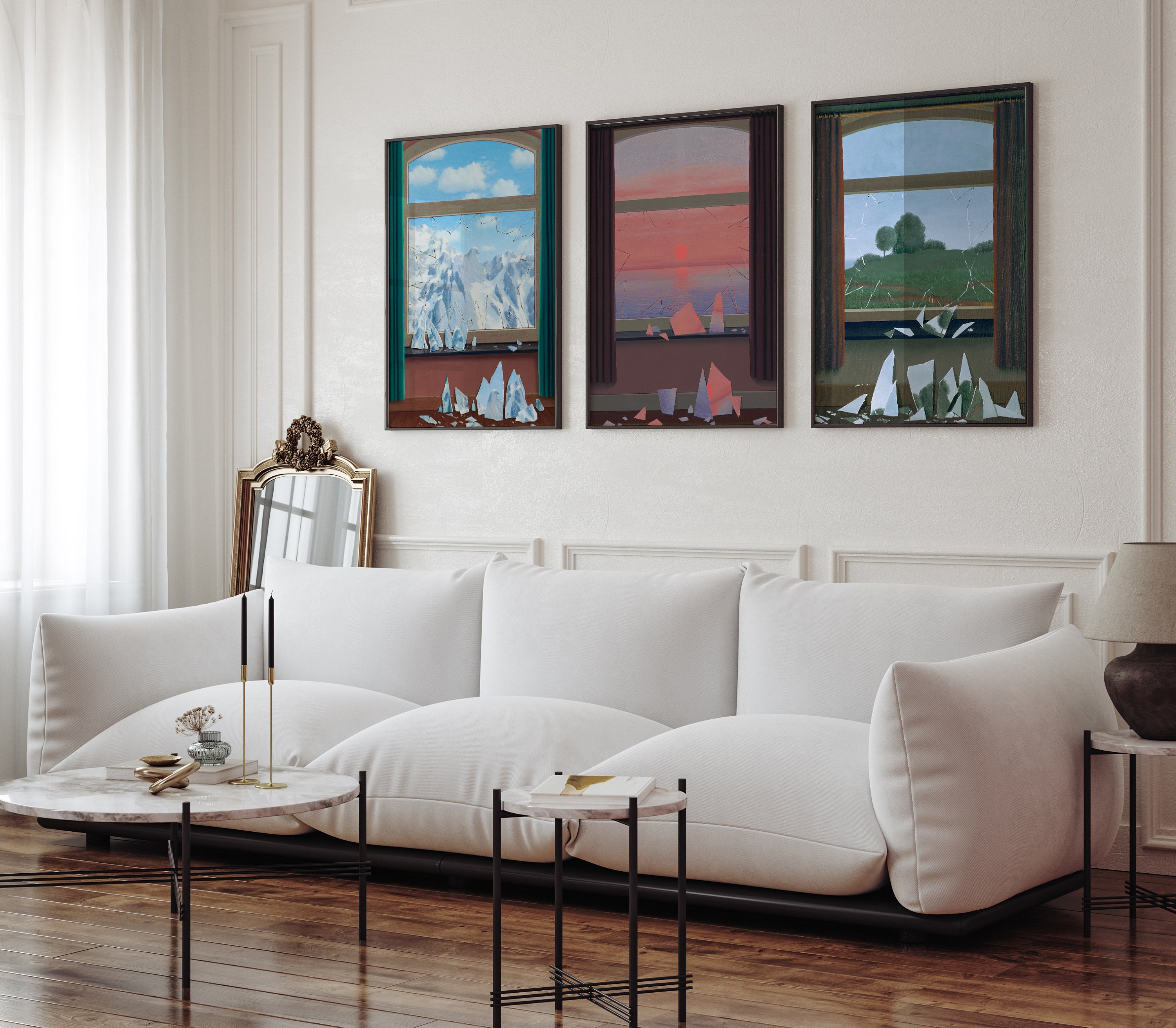 SET of 3 Rene Magritte the World of Image Prints, Rene Magritte ...