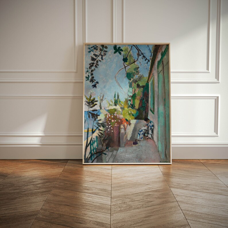 Digital Print of Henri Matisse the Terrace Saint-tropez, Matisse ...