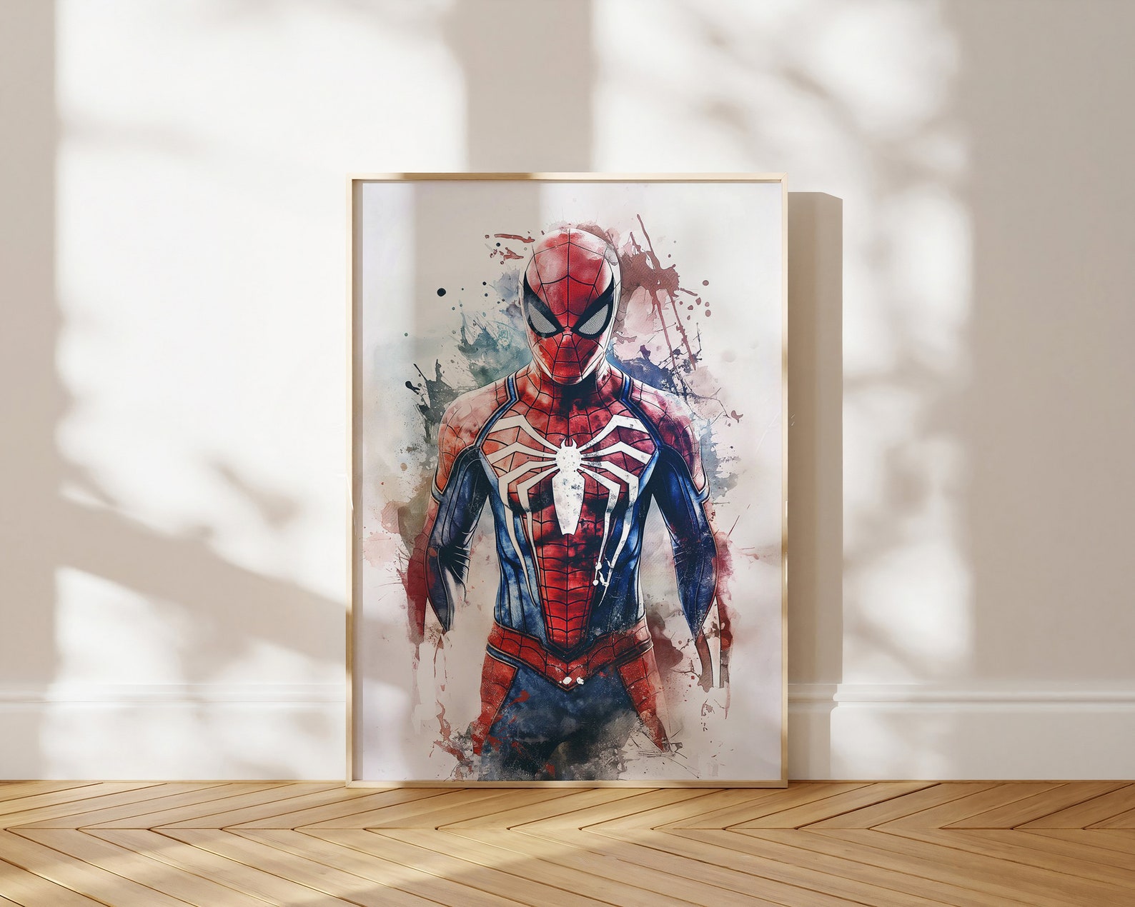 6 Watercolor Dripping Art Superheroes, Dripping Art, Digital Download ...