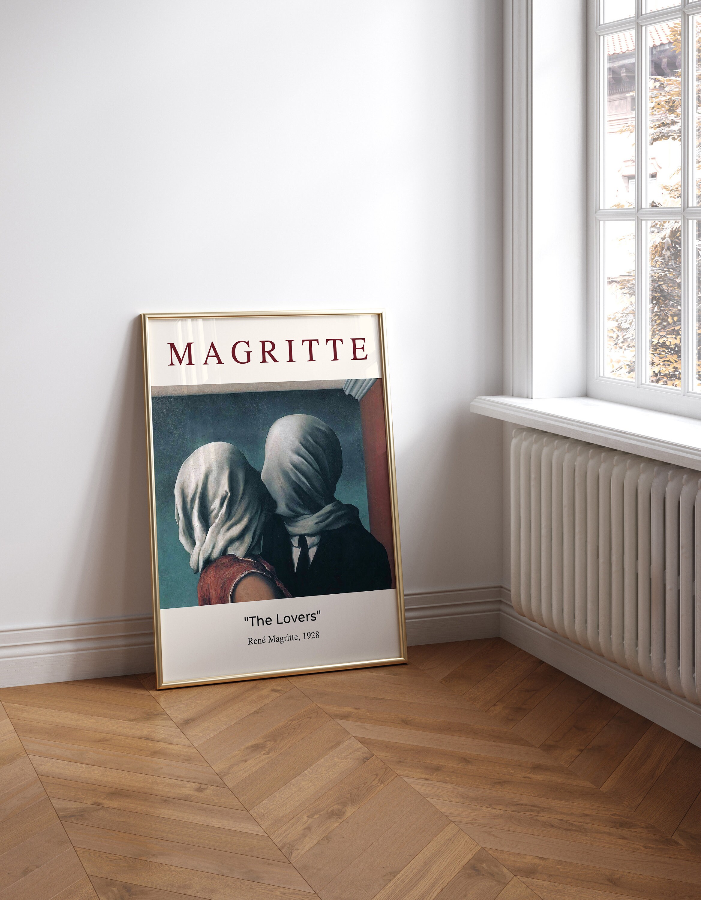 Rene Magritte the Lovers Wall Art Print Rene Magritte Poster - Etsy