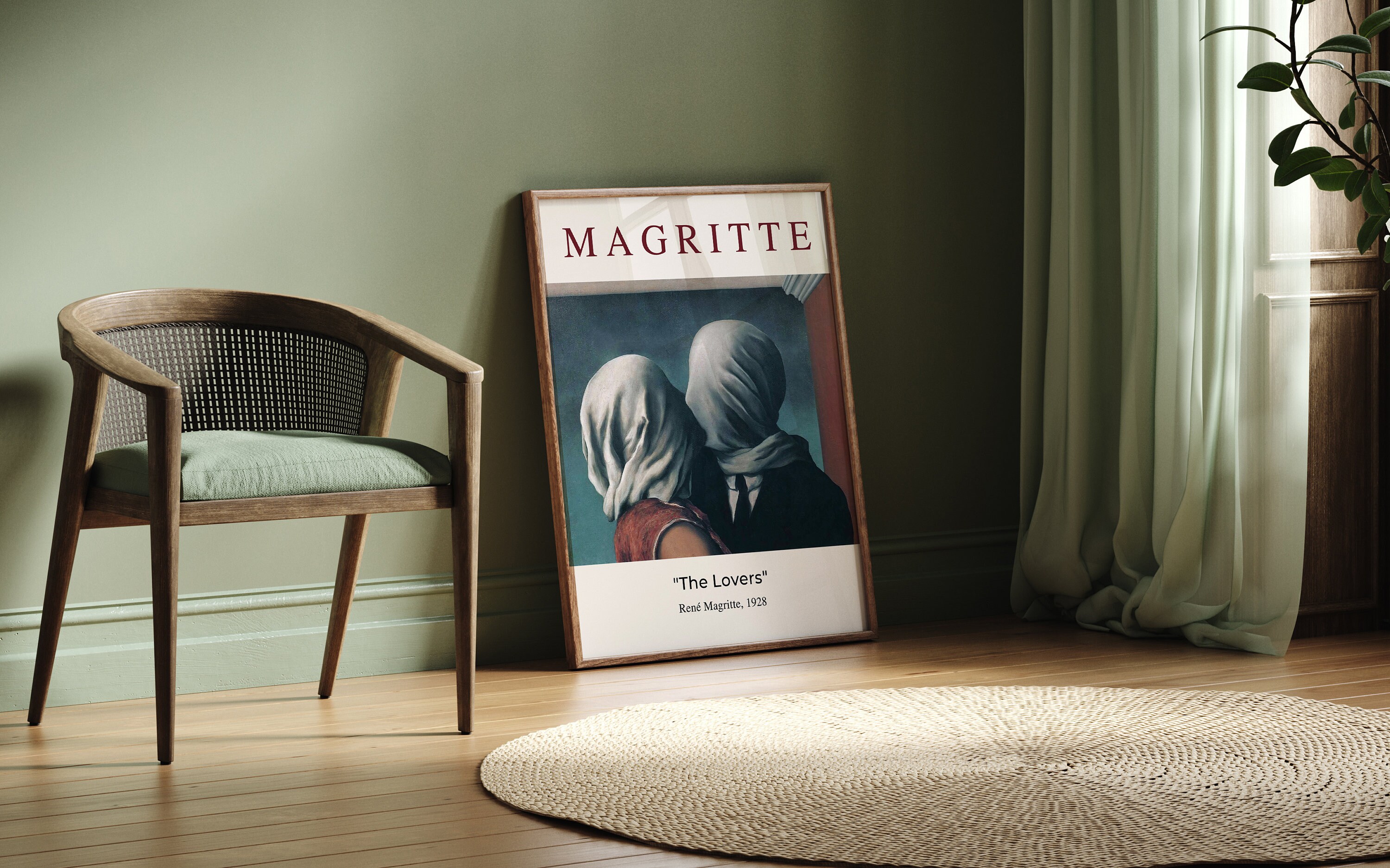 Rene Magritte the Lovers Wall Art Print Rene Magritte Poster - Etsy