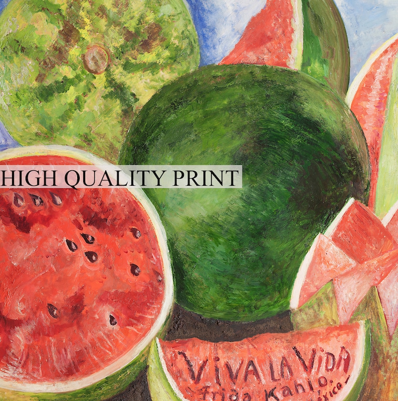 Frida Kahlo Viva La Vida Print, Frida Kahlo Exhibition Poster, Frida ...