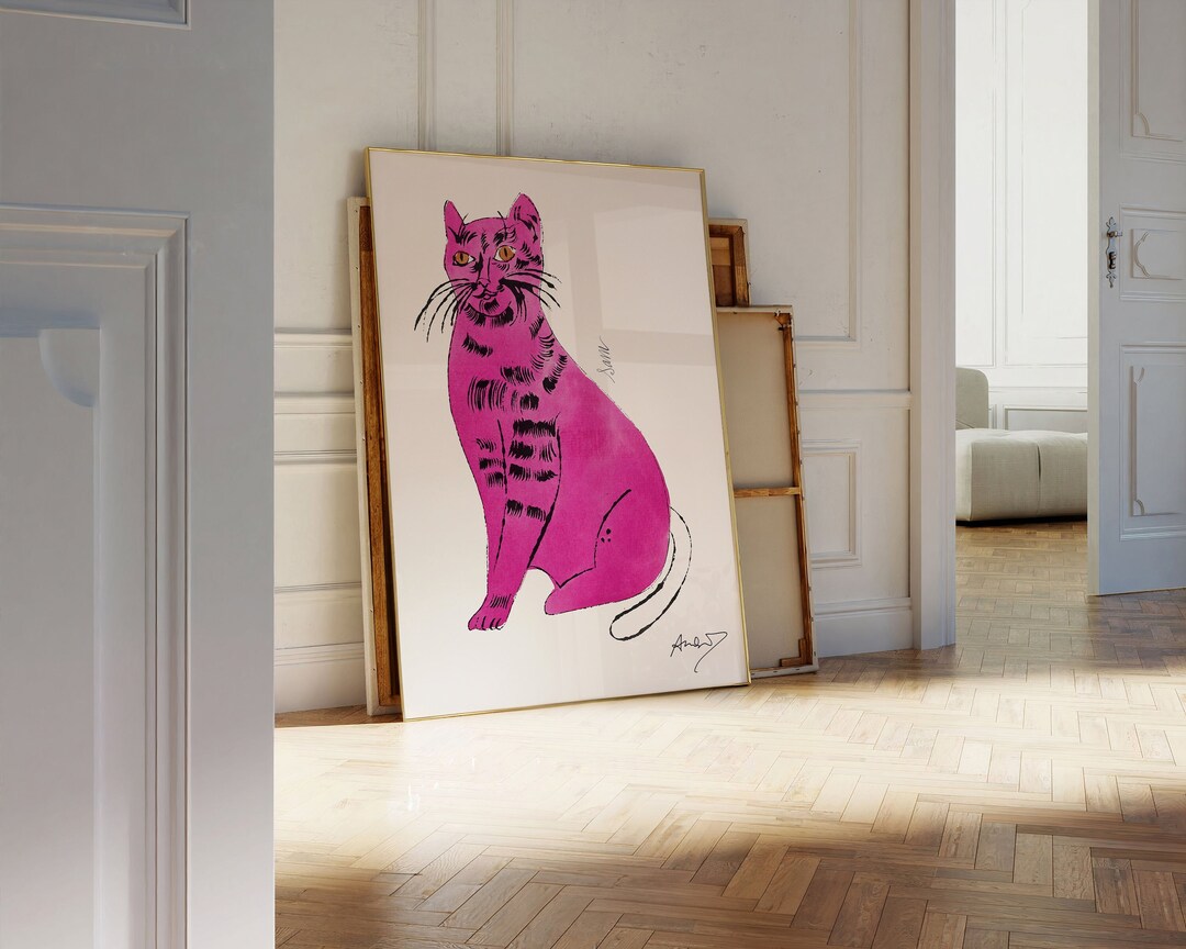 Andy Warhol Wall Art Print, Andy Warhol Poster, Andy Warhol Home Decor, Andy Warhol Cat Sam Pop ...