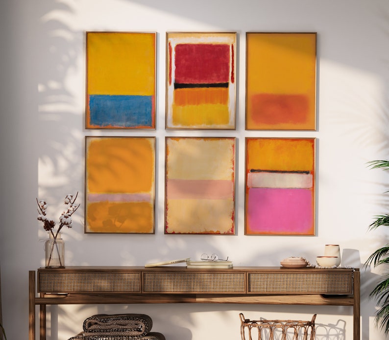 Mark Rothko Poster, Mark Rothko Print, Abstract Geometric Wall Art ...